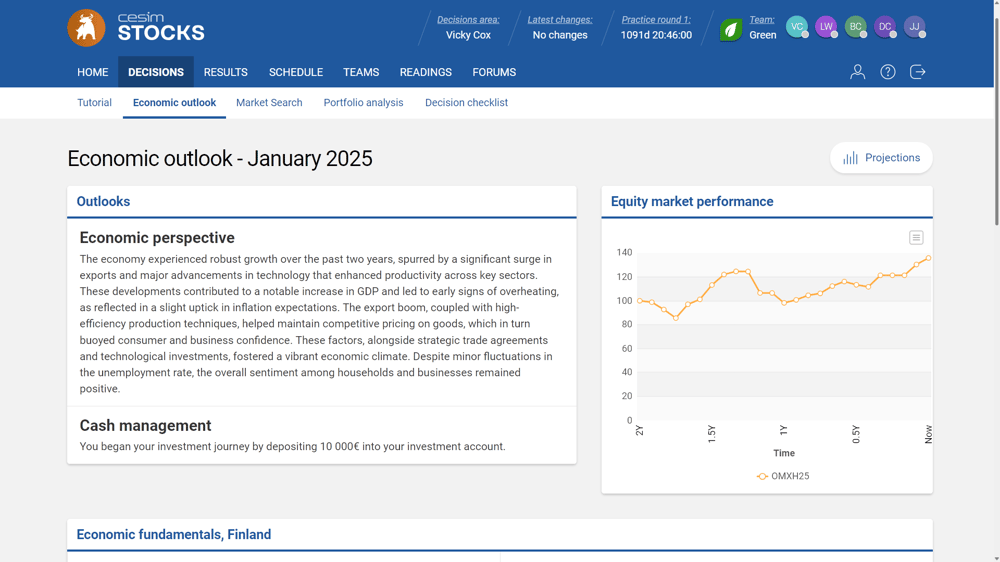 Portfolio Management Simulation | Cesim Stocks