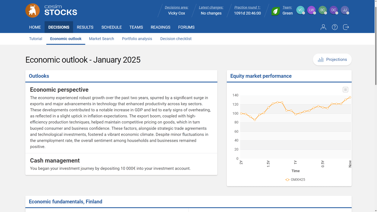 Portfolio Management Simulation | Cesim Stocks