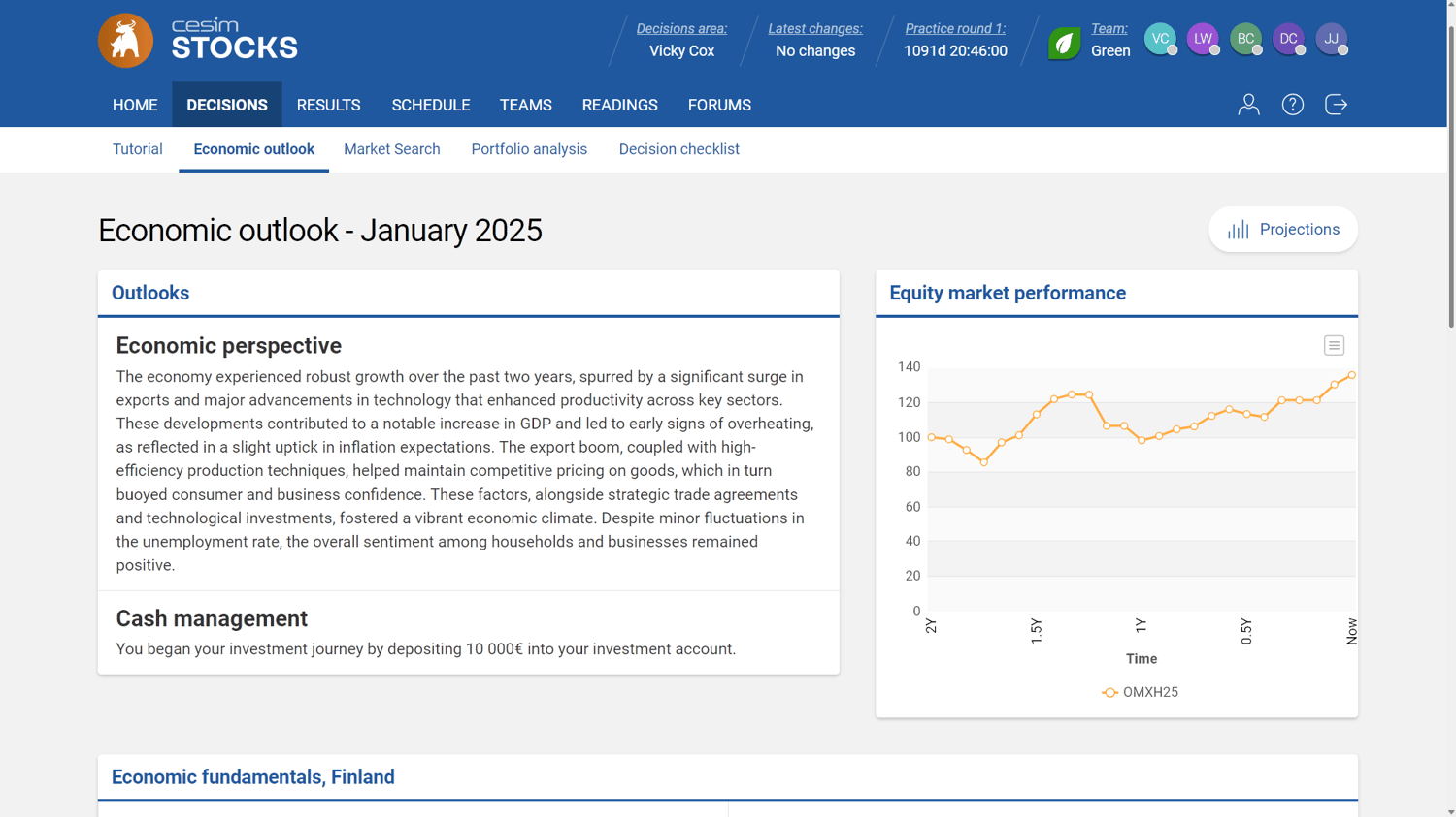 Portfolio Management Simulation | Cesim Stocks