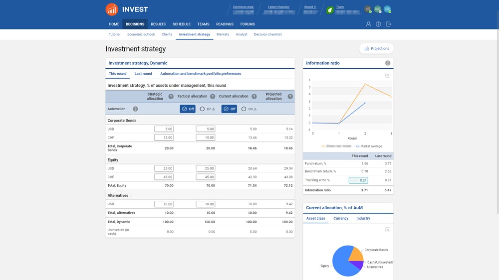 Strategic Investment Management Simulation | Cesim Invest